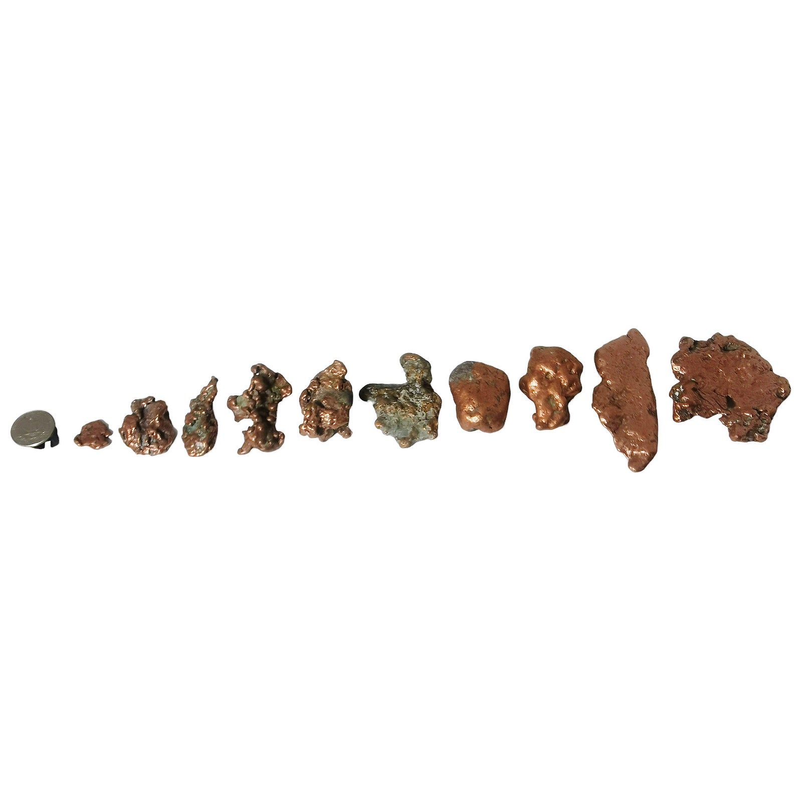 Native Copper Nuggets - Mineral/Tumbled
