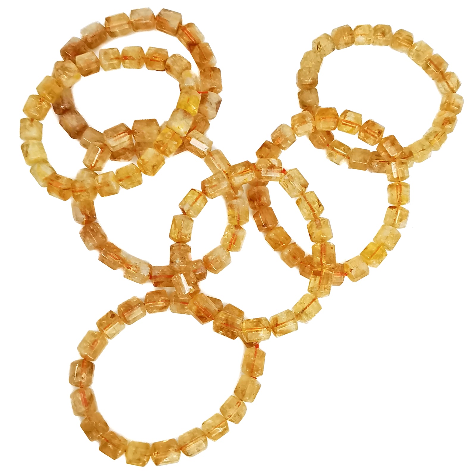 Citrine - Barrel Bead Bracelet