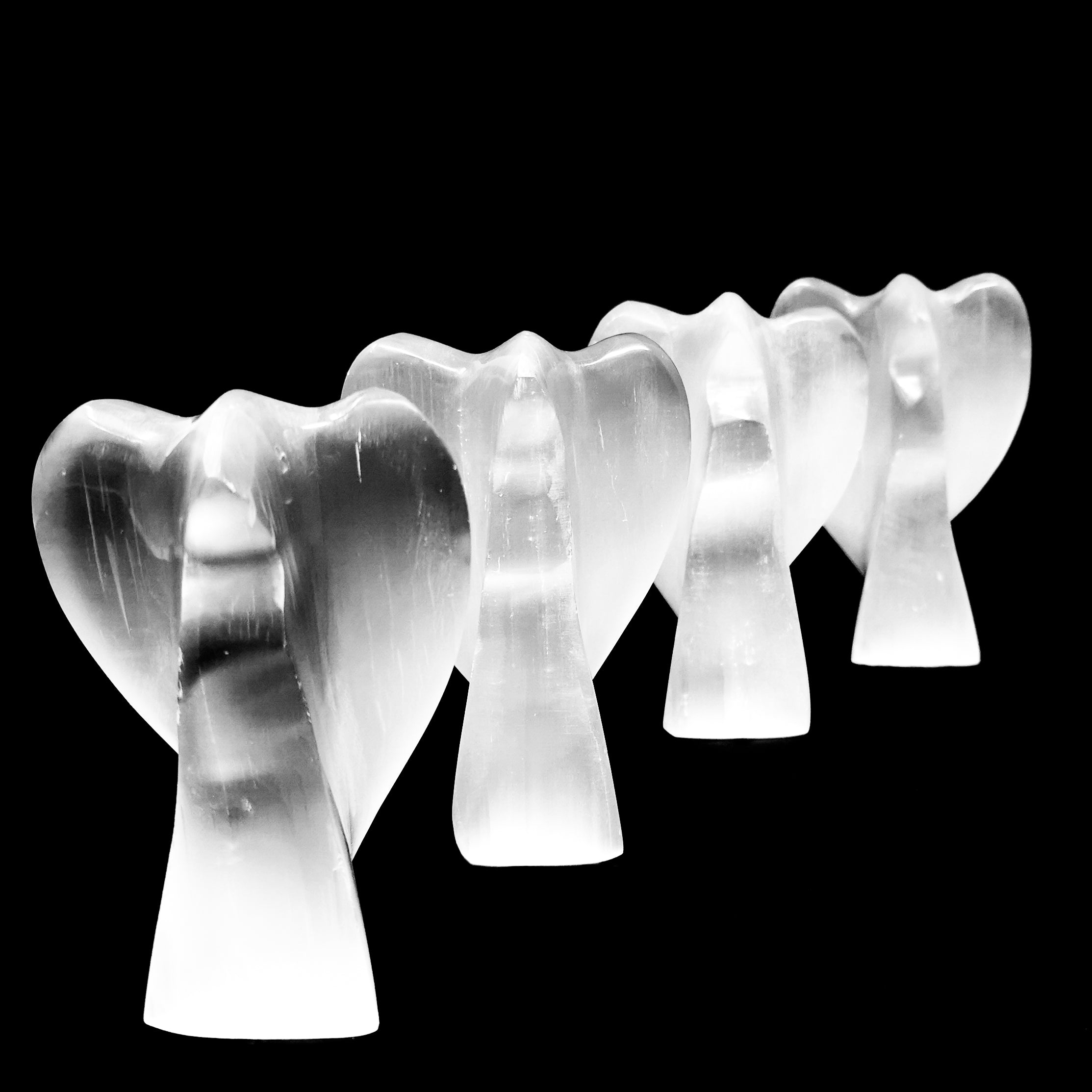 Selenite Angel - Carving
