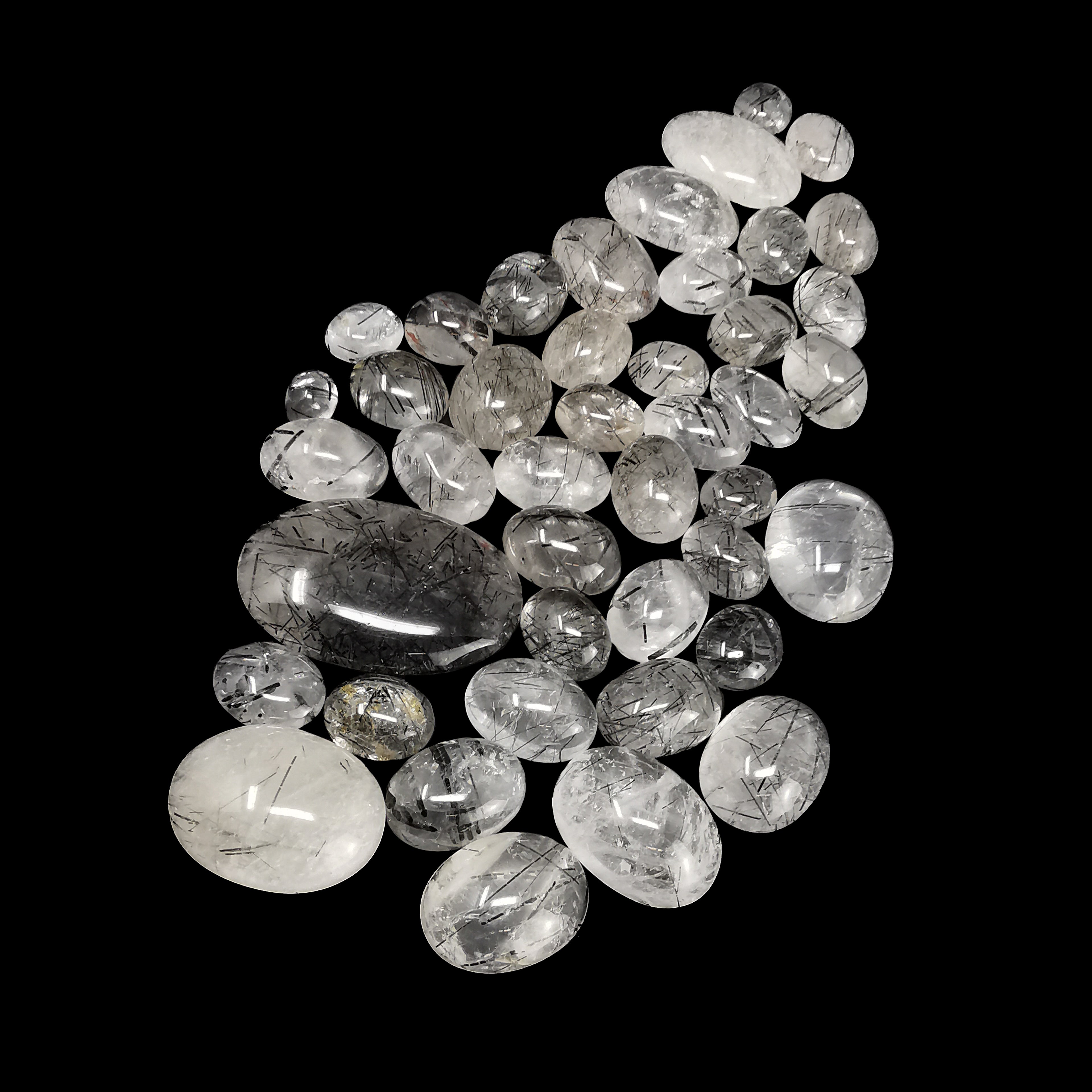 Tourmilated Quartz - Cabochon